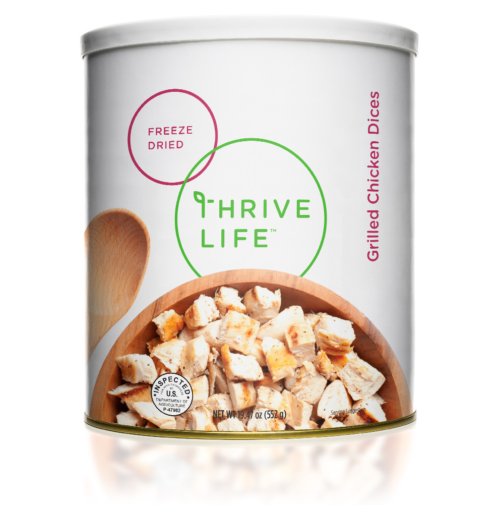 Chicken Grilled Seasoned Freeze Dried