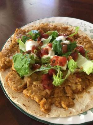 Inside Out Chicken Enchilada Skillet